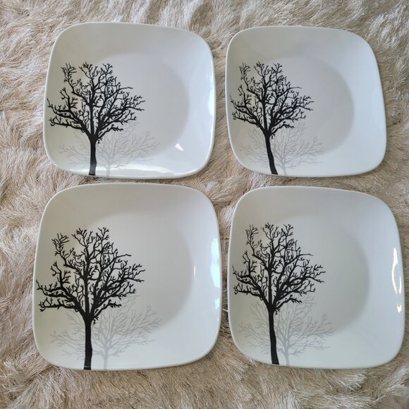Corelle | Dining | Corelle Timber Shadow 4 Big Plates And 4 Bowl Set ...